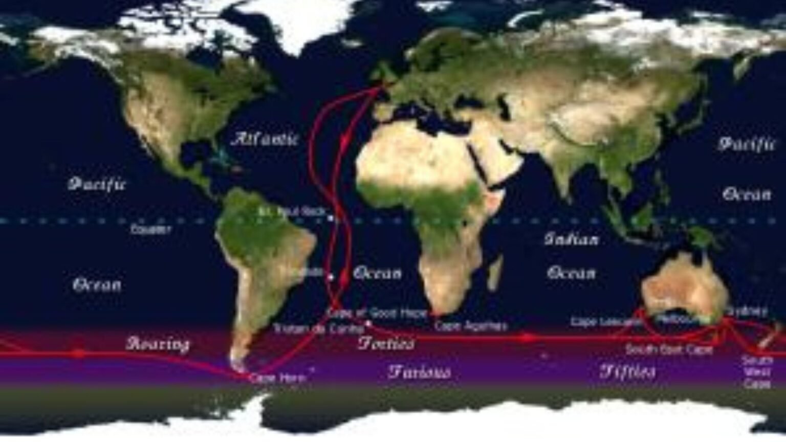 Historical Sailing Routes in American Waters